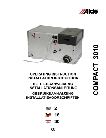 Alde Compact 3010 Operating | Manualzz