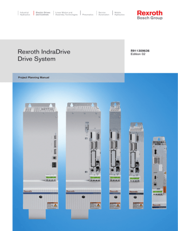 REXROTH IndraDrive C Project Planning Manual | Manualzz