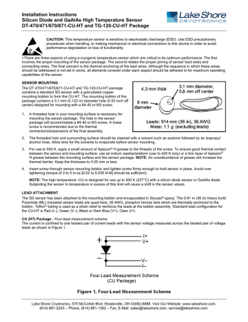 Lakeshore DT-470-CU-HT Installation instructions | Manualzz