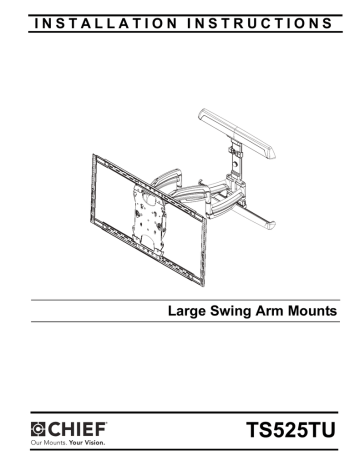 Chief TS525TU Installation Instructions Manual | Manualzz
