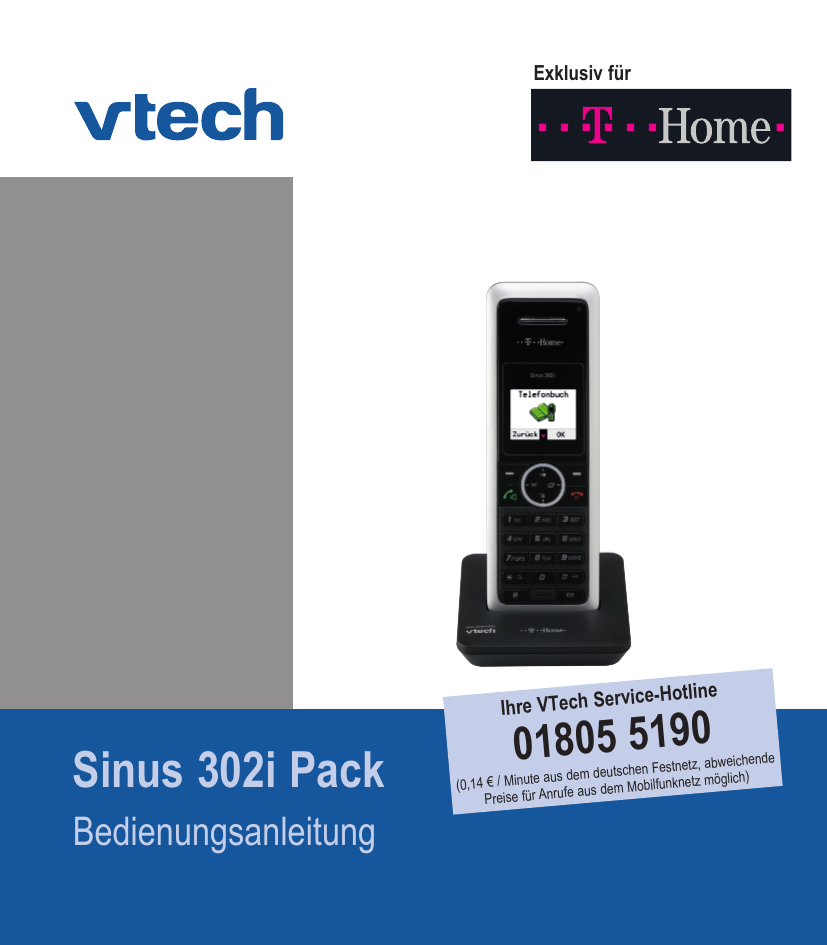 Telekom Sinus 302i Pack Bedienungsanleitung | Manualzz
