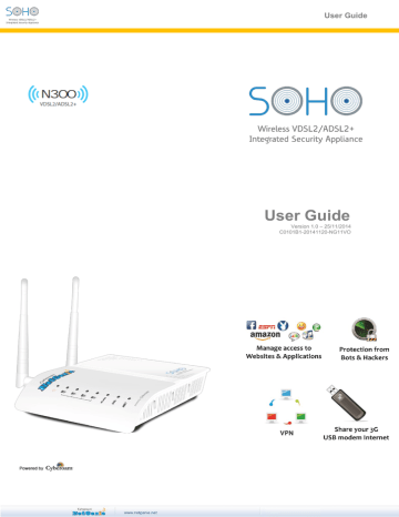 SOHO Wireless Router N300 VDSL2/ADSL2+ User Guide | Manualzz