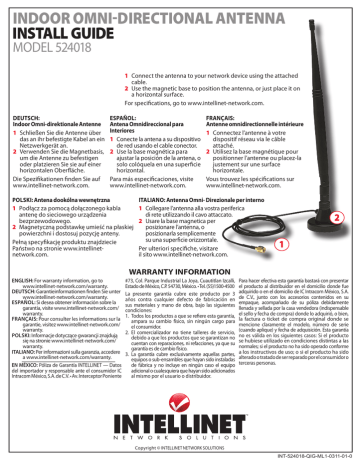 Intellinet Indoor Omni-Directional Antenna Install guide | Manualzz