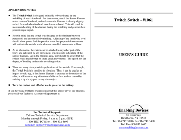 Twitch Switch 1061 User's Guide | Manualzz