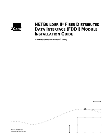 FDDI Module NETBuilder II Installation Guide | Manualzz