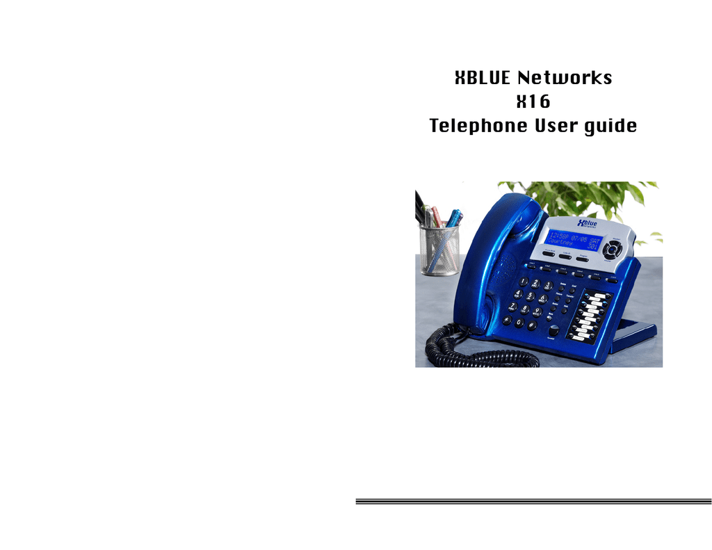XBLUE Networks X16 User manual | Manualzz