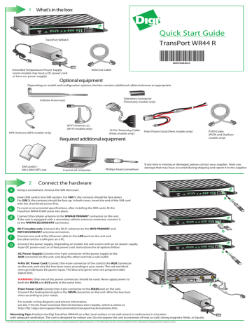 Digi TransPort WR44 R Quick Start Guide | Manualzz