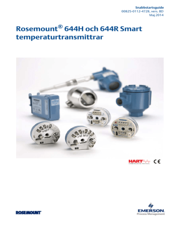 Rosemount 644H och 644R Smart temperaturtransmitter Användarguide ...