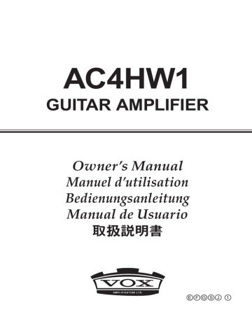 Guitar Amplifier AC Hand Wired AC4HW1 Owner's Manual | Manualzz