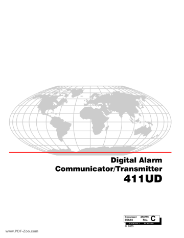 Notifier 411 UD Digital Alarm Communicator User Manual | Manualzz