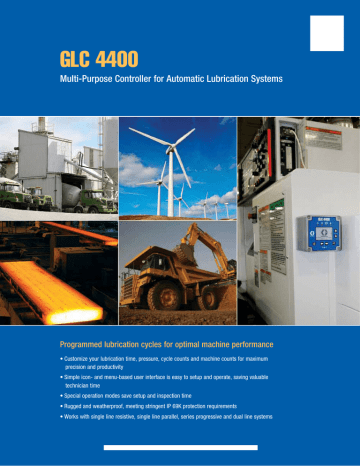 Lubrication Controller GLC 4400 Product Details | Manualzz