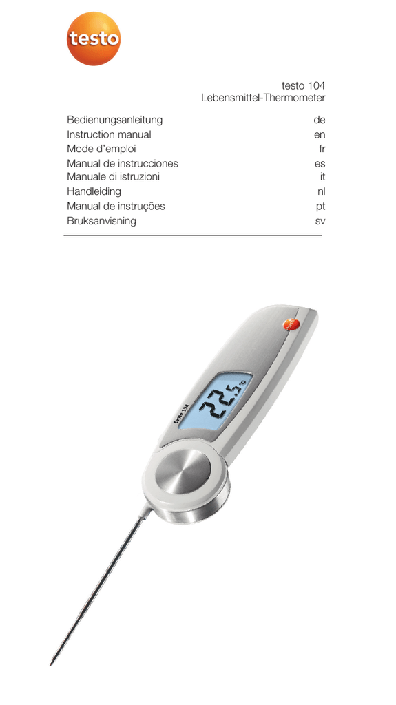 Инструкция testo