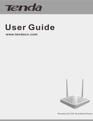 Tenda AC1200 Dual Band Router User Guide | Manualzz