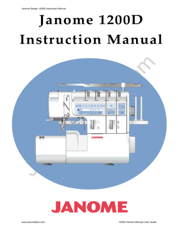 Janome 1200D Instruction Manual | Manualzz
