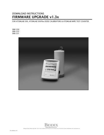 Biodex Atomlab 500 Dose Calibrator - Firmware Instructions | Manualzz