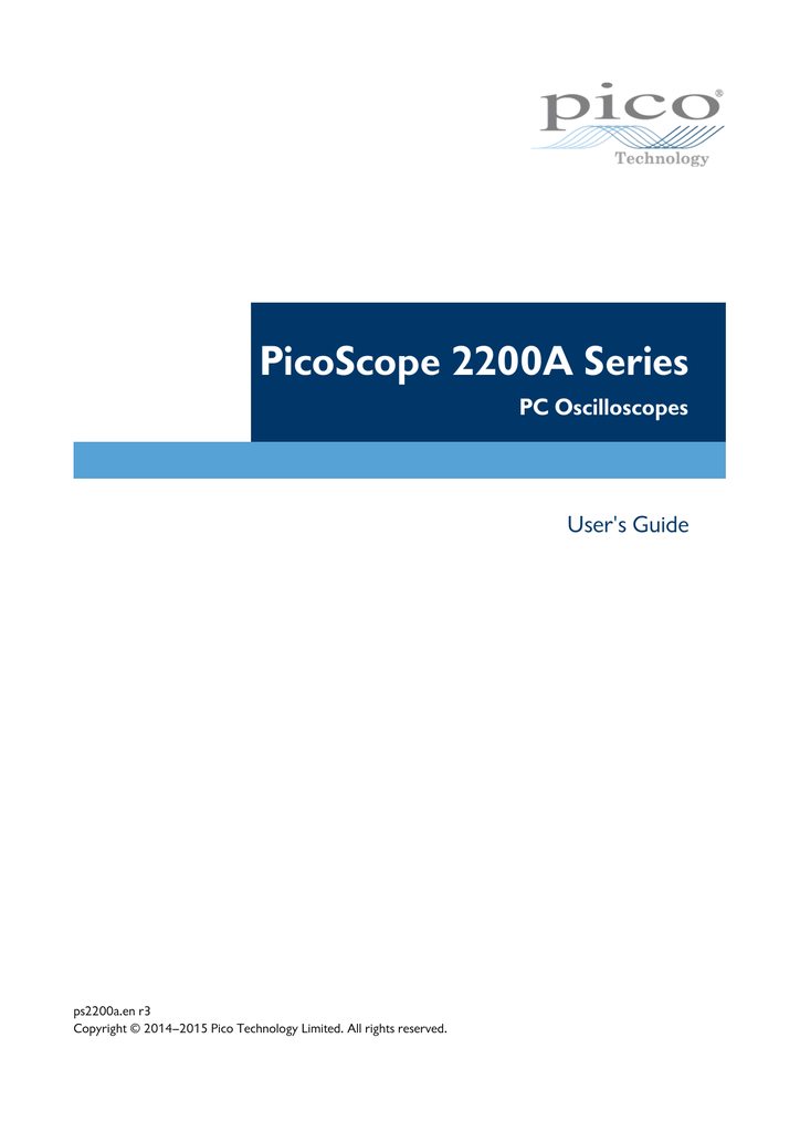 Pico PicoScope 2208A User Guide | Manualzz