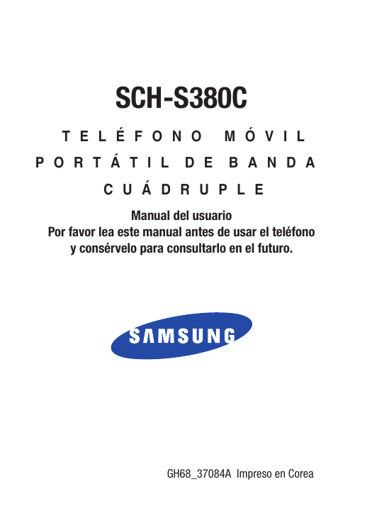 Samsung SCH-S380C Tracfone Manual de usuario | Manualzz