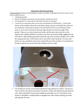 Solis Maestro Plus Grinder User Manual | Manualzz