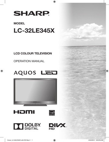 SHARP LC-32LE345X Operation Manual | Manualzz