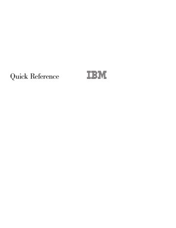 IBM Computer Quick Reference | Manualzz