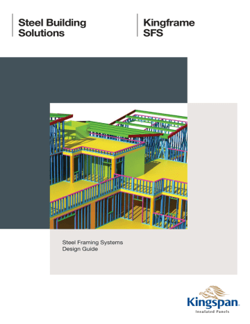 Kingspan Steel Framing System SFS Design Guide | Manualzz