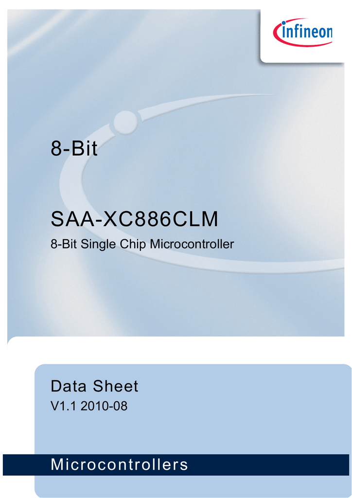 Infineon SAA-XC886CLM-8FFA AC Microcontroller Data Sheet | Manualzz