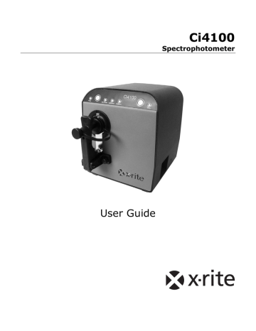 X-Rite Ci4100 User Guide | Manualzz