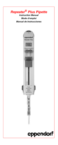 Eppendorf Repeater Plus Pipette Plus Instruction Manual | Manualzz