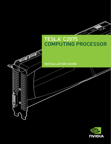 Nvidia TESLA C2075 Installation manual | Manualzz