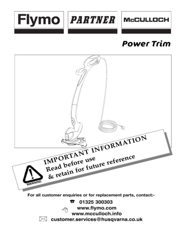 Flymo Power Trim User Manual | Manualzz