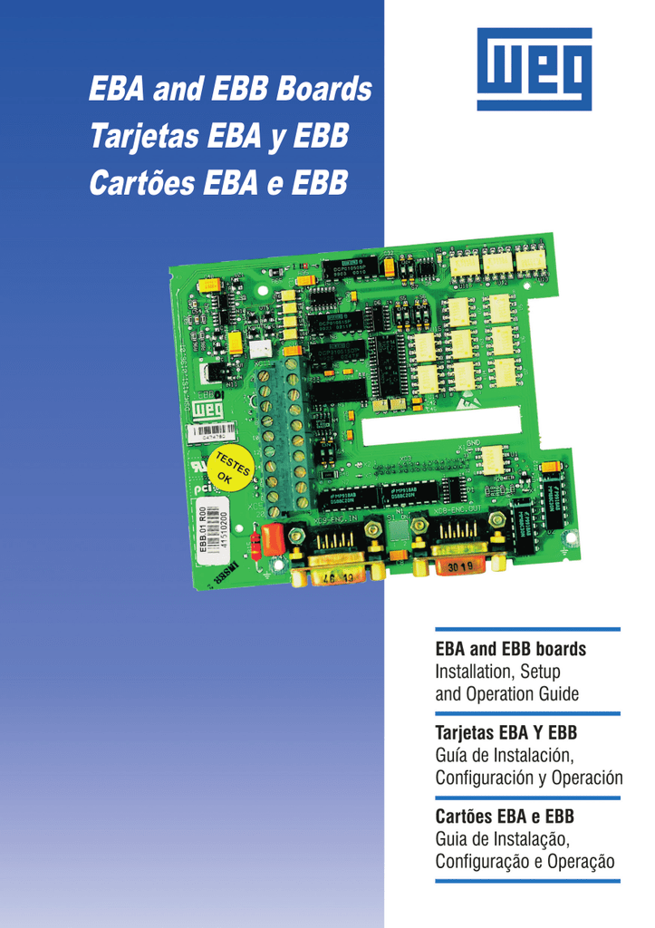 WEG EBA-and-EBB-Board User guide | Manualzz