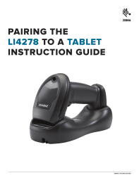 Zebra LI4278 - Quick start Guide, Reference guide, User Guide