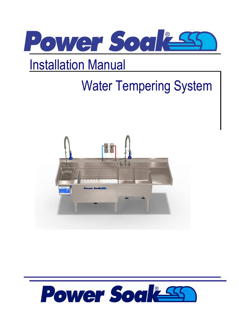 Power Soak Water Tempering System Installation Guide | manualzz.com