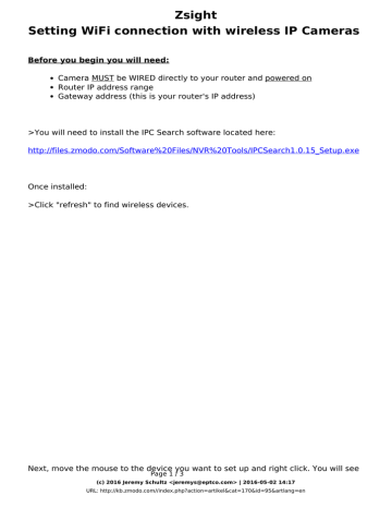 Wireless IP camera User Guide | Manualzz