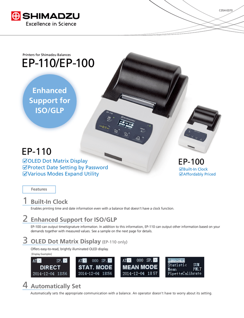 EP-110/EP-100 EP-110 1 EP-100 | Manualzz