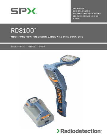 Radiodetection RD8100 Kurzanleitung | Manualzz
