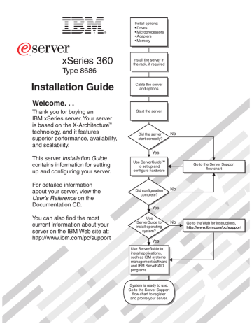 IBM xSeries 360 Installation Guide | Manualzz