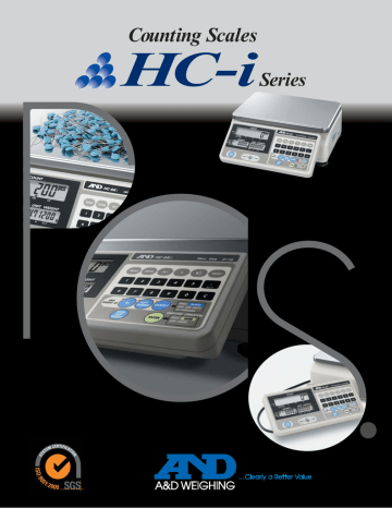 A&D HC-30Ki Specification | Manualzz