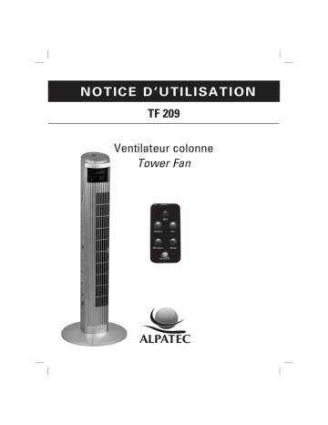 Tower Fan TF 209 User Manual | Manualzz