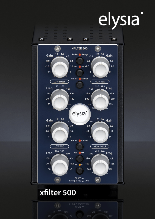 elysia xfilter 500 Stereo Equaliser Owner's Manual | Manualzz