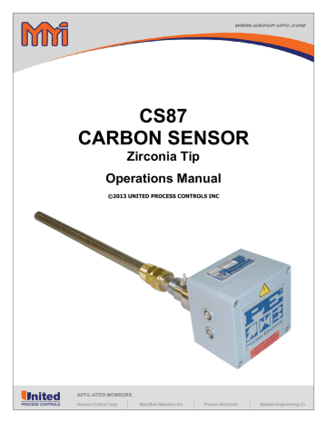 MMI CS87 Carbon Sensor Operations Manual | Manualzz