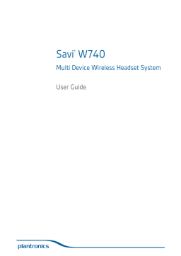 Plantronics Savi WO2 - User manual, User Guide
