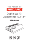 Redarc BCDC 1240 Bedienungsanleitung | Manualzz