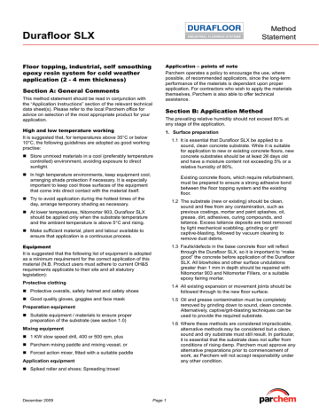 Method Of Statement For Epoxy Flooring | Viewfloor.co