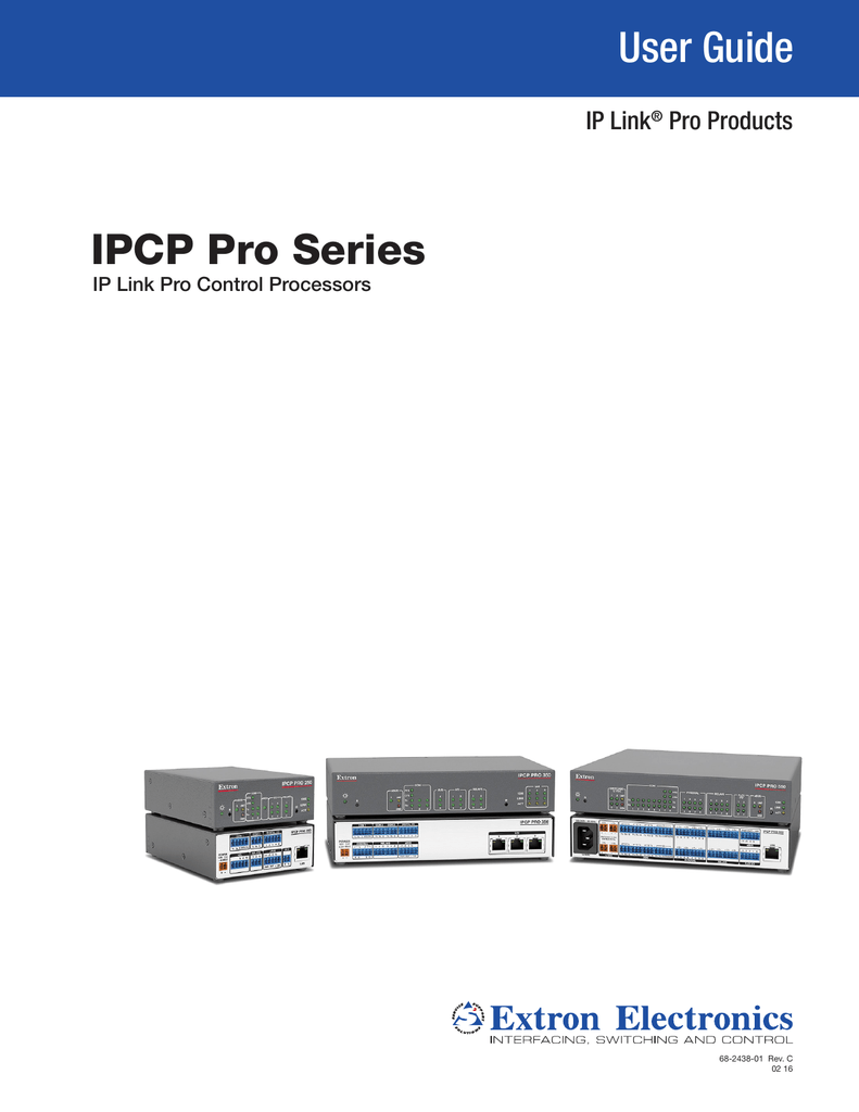 Extron electronics IPCP Pro 550 User manual | Manualzz