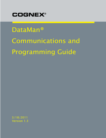 DataMan Communications and Programming Guide | Manualzz