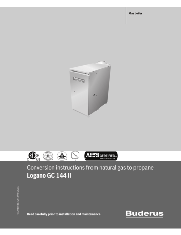 Buderus Logano GC 144 II Conversion Instructions | Manualzz