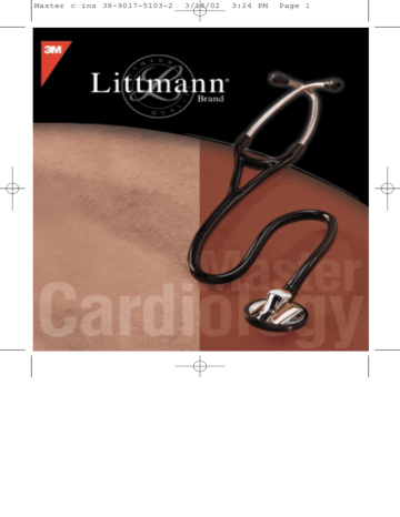 Littmann Master Cardiology Stethoscope Instructions | Manualzz