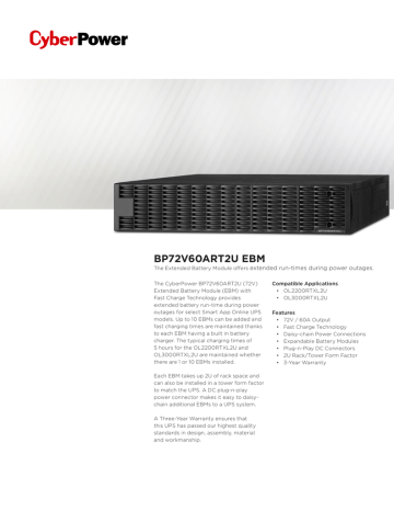 CyberPower BP72V60ART2U Datasheet | Manualzz