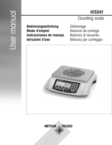 Mettler Toledo ICS241- Installationsanleitung | Manualzz